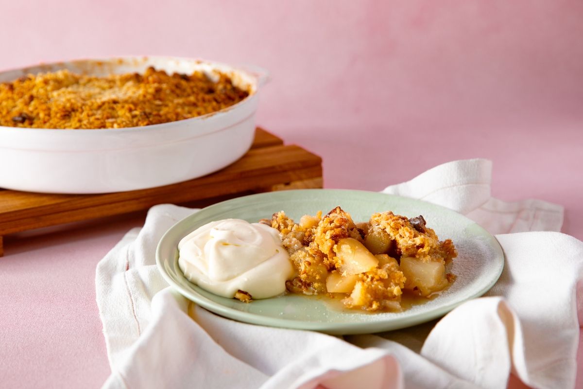 Crumble De Manzana Y Pera - El Gourmet